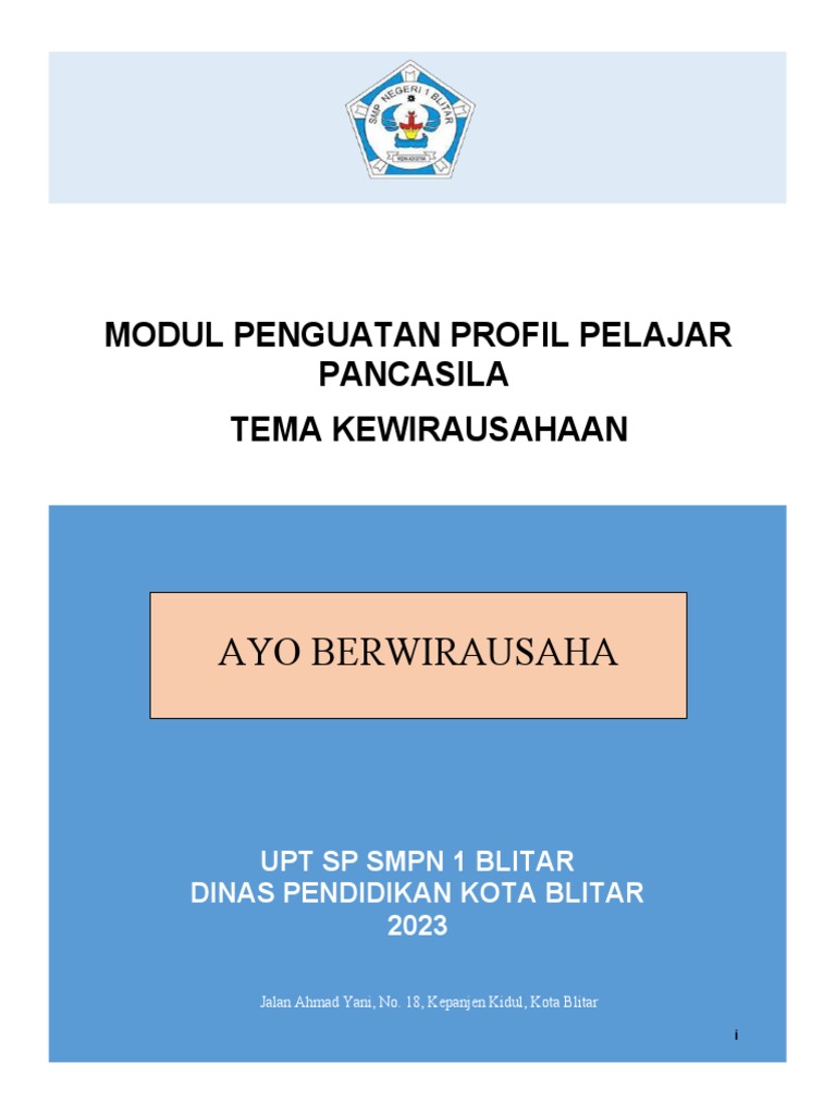 Modul Kewirausahaan p5 Baru | PDF