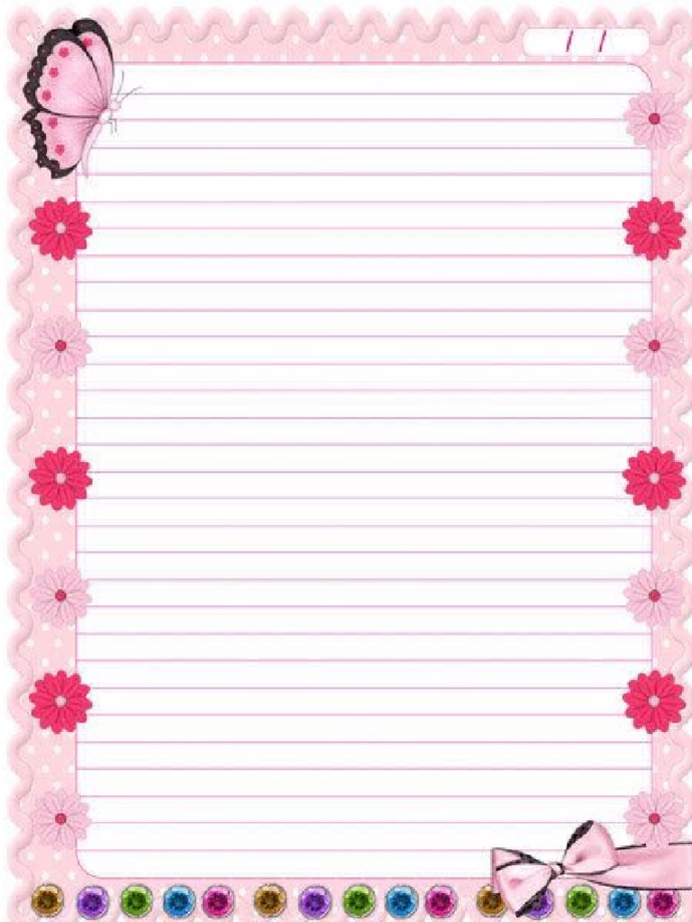 hoja marginada con lineas | PDF