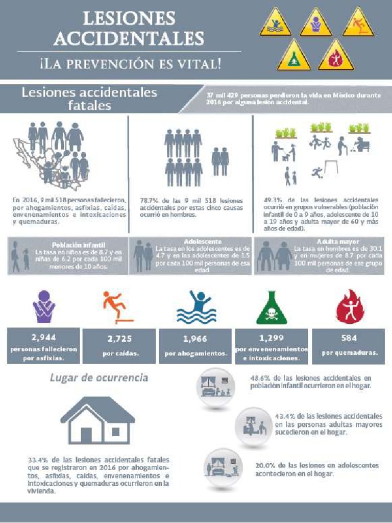 INFOGRAFIA LESIONES ACCIDENTAL | PDF