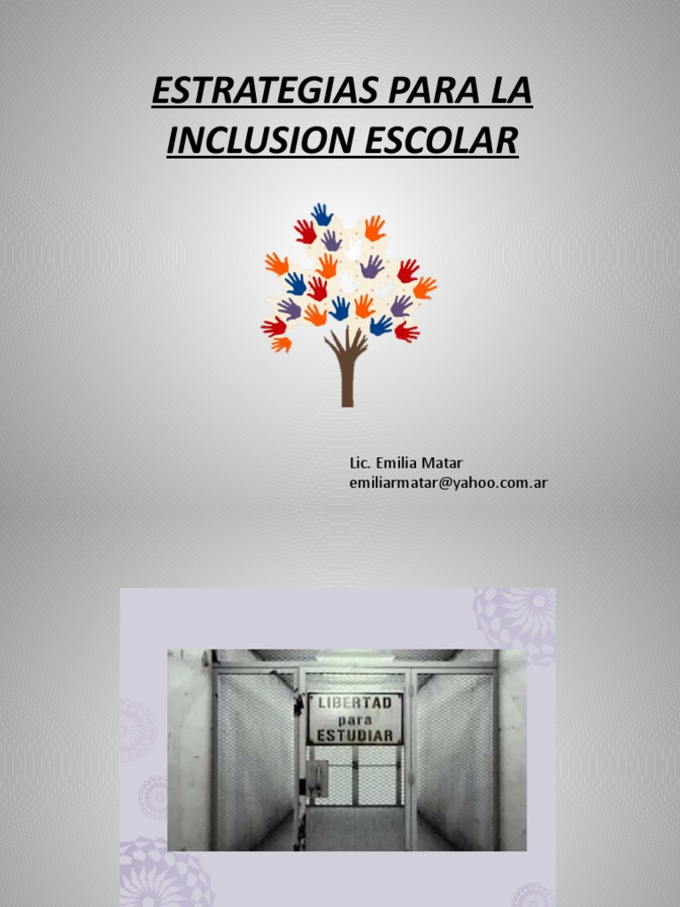 Estrategias para La Inclusion Escolar | Descargar gratis PDF | Aprendizaje | Inclusión (Educación)