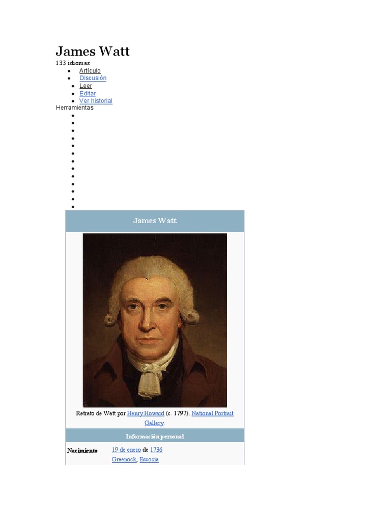 James Watt | PDF | James Watt