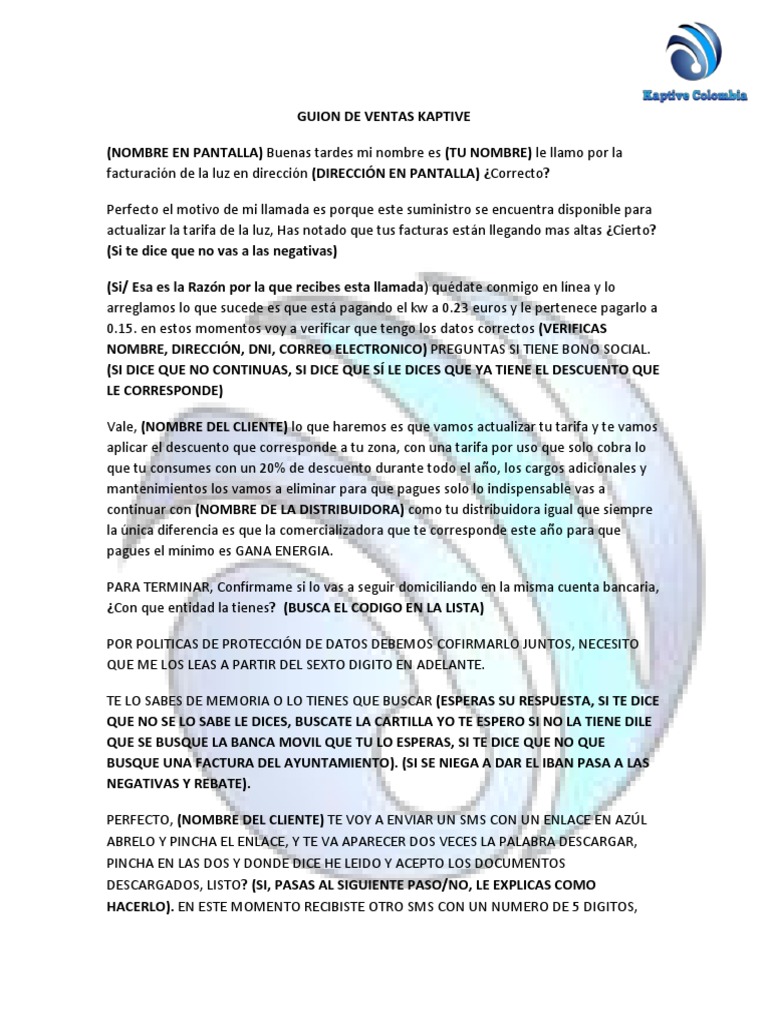 Guion de Ventas | PDF