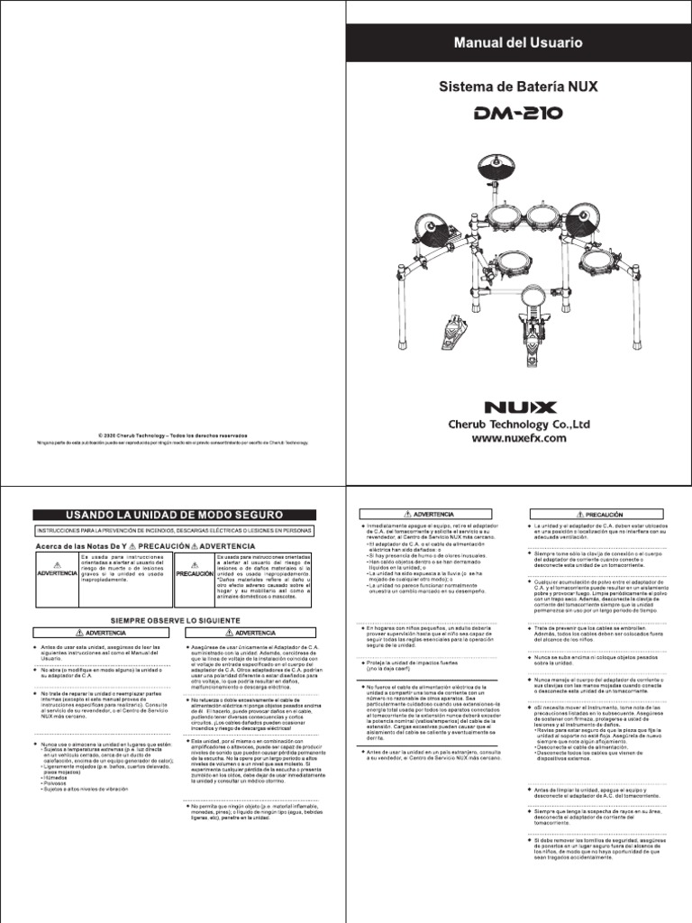 NUX DM-210 ManualdelUsuario Español | PDF