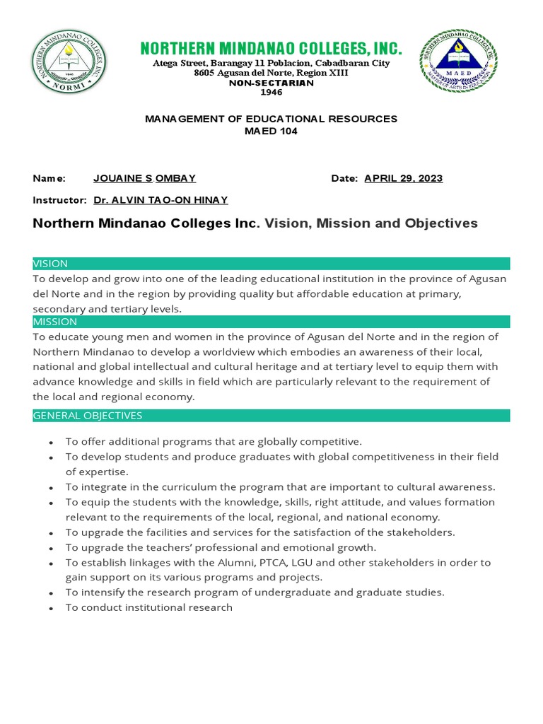 Ombay Maed 104 Normi Vmgo | PDF