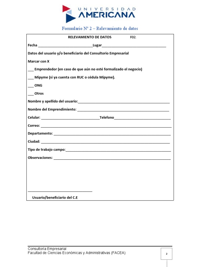 Formulario2 (1) | PDF