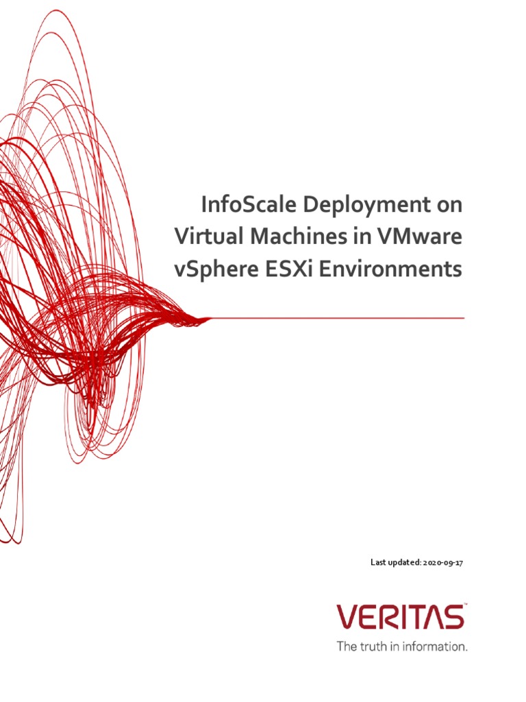 Infoscale Integration Vmware Vsphere Esxi | PDF | Computer Cluster | Virtual Machine