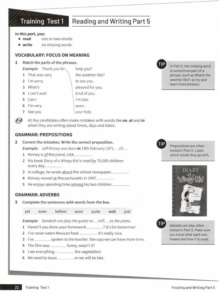 KET Trainer Writing Part 5 | PDF
