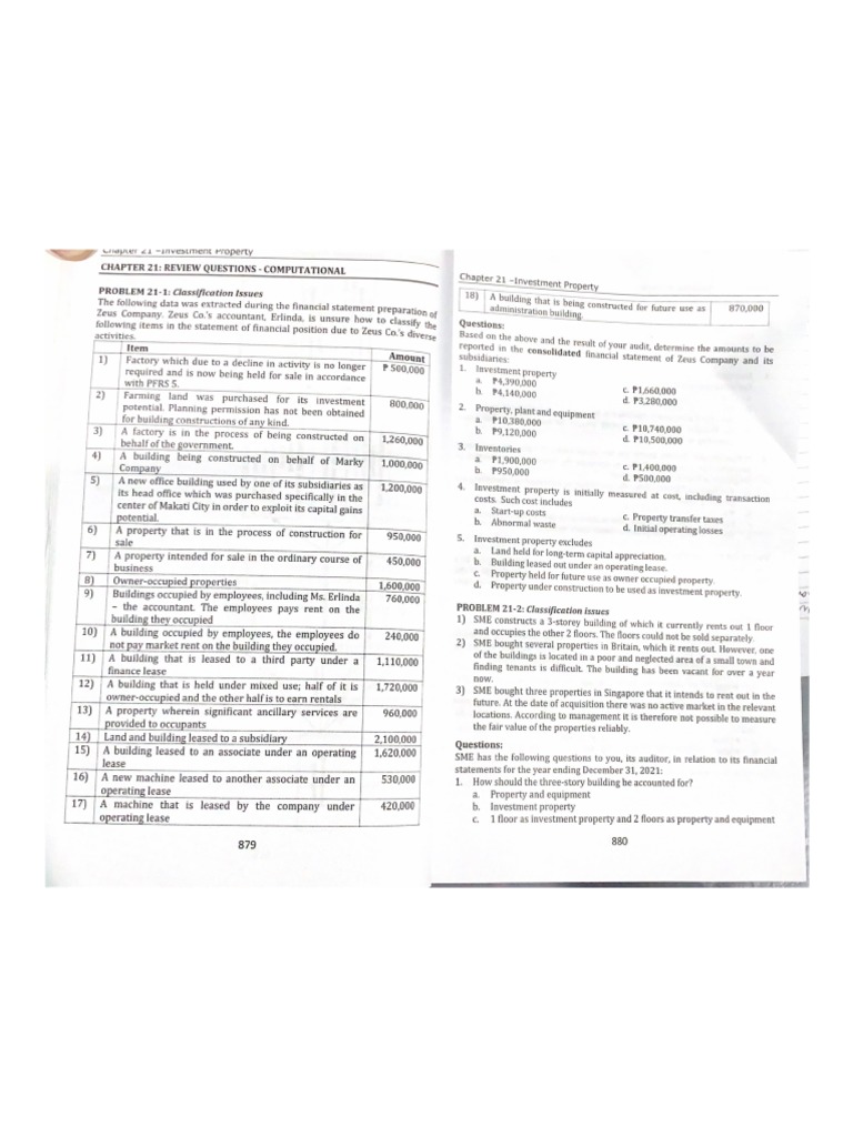 Chapter 21 Investment Property | PDF