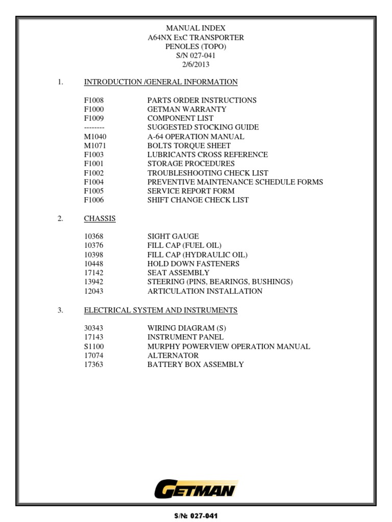 027-041 Manual | PDF | Vehicle Technology | Manufactured Goods