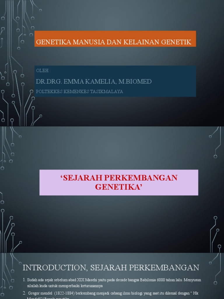 Genetika Manusia Dan Kelainan Genetik-EK | PDF