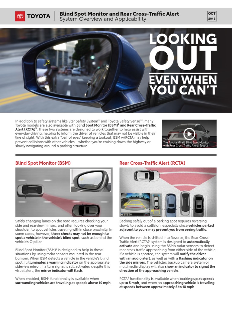 BSM With Rcta Cfa | PDF | Hybrid Electric Vehicle | Vehicles