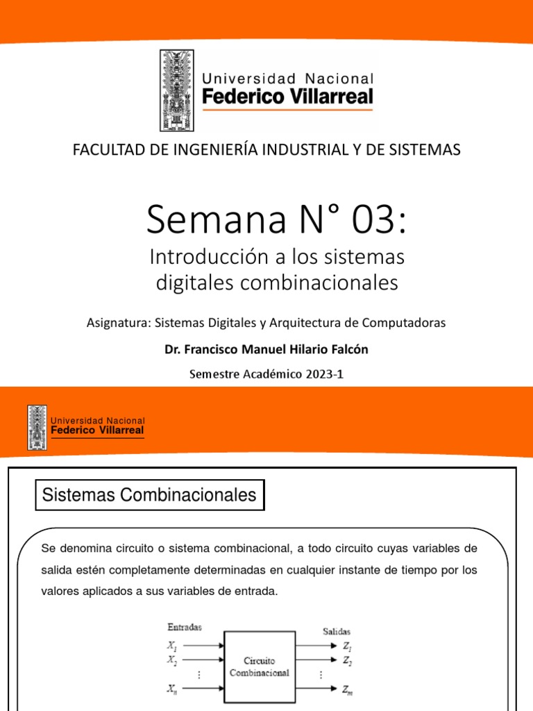 Clase 03-UNFV SISTEMAS DIGITALES | PDF | Poco | Ingenieria Eléctrica