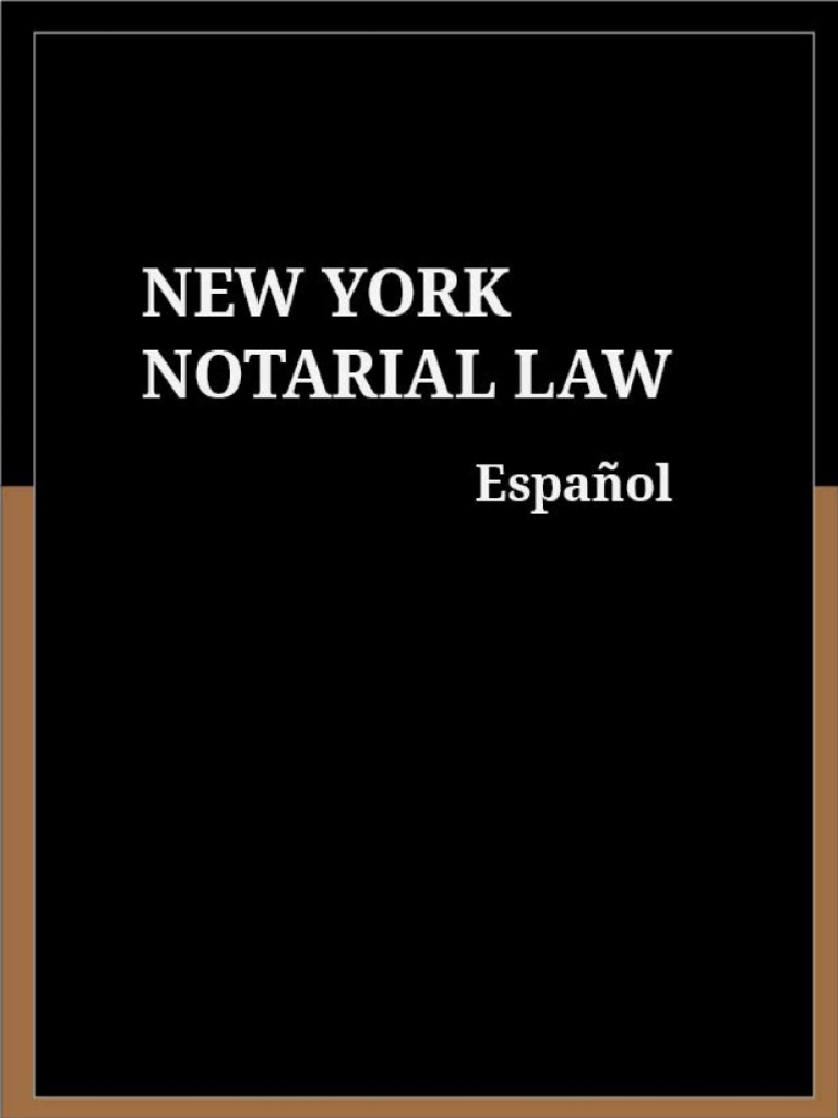 Ley Notarial NYC | PDF