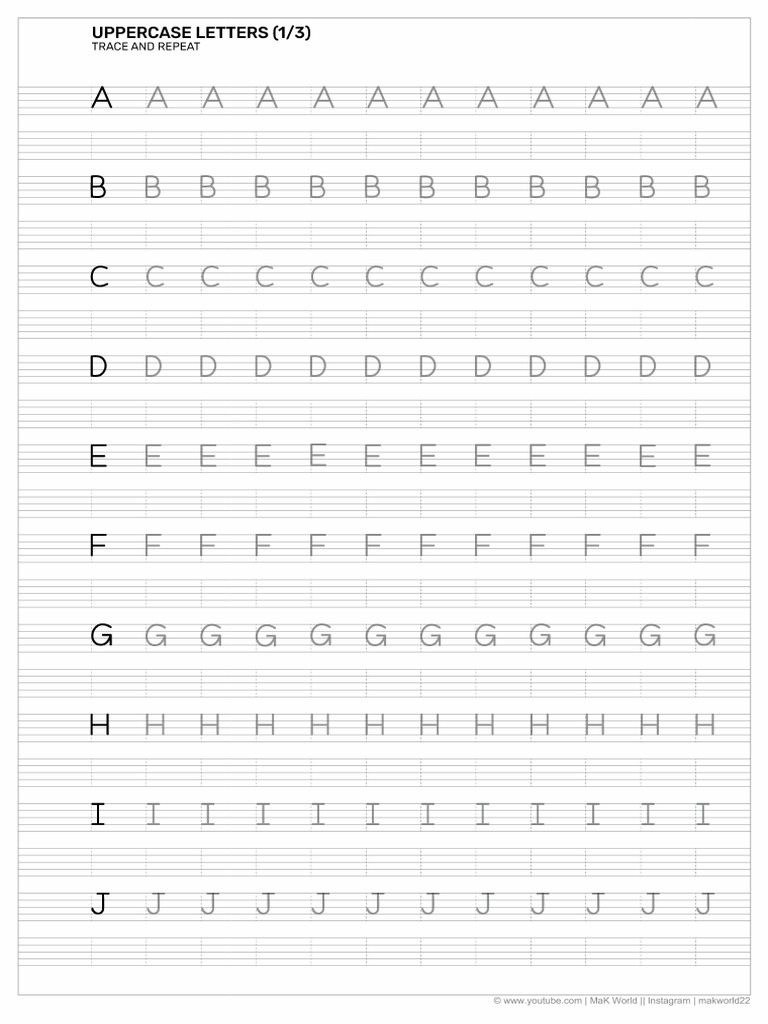 Uppercase Letters | PDF