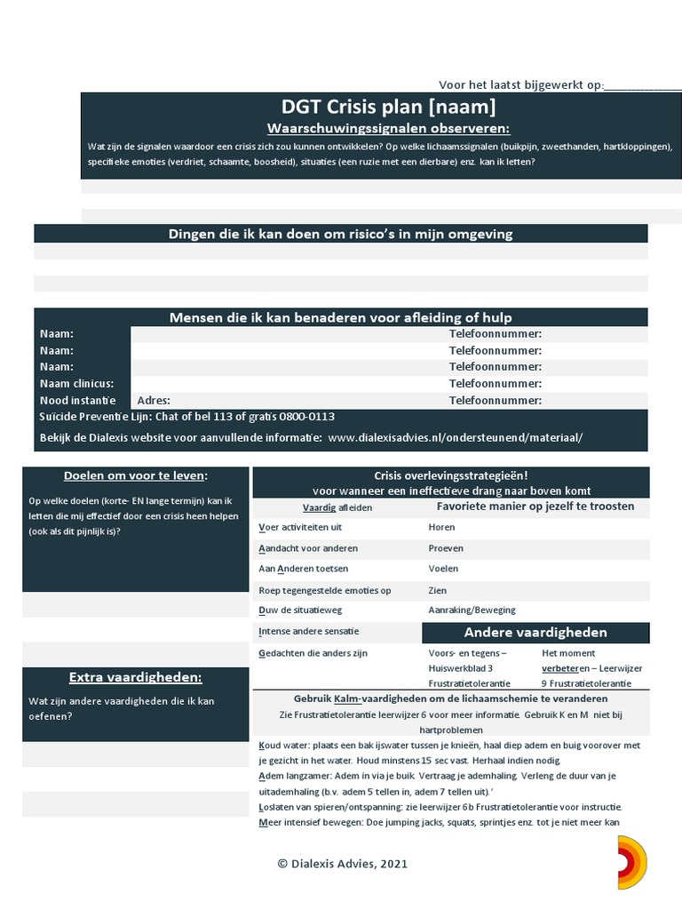 DGT Crisisplan NL | PDF