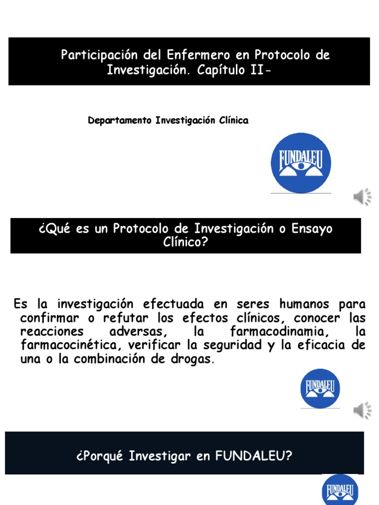 Participación Del Enfermero en Un Protocolo de Investigación. Capítulo 2 - Lic. Julian G Irizar ...