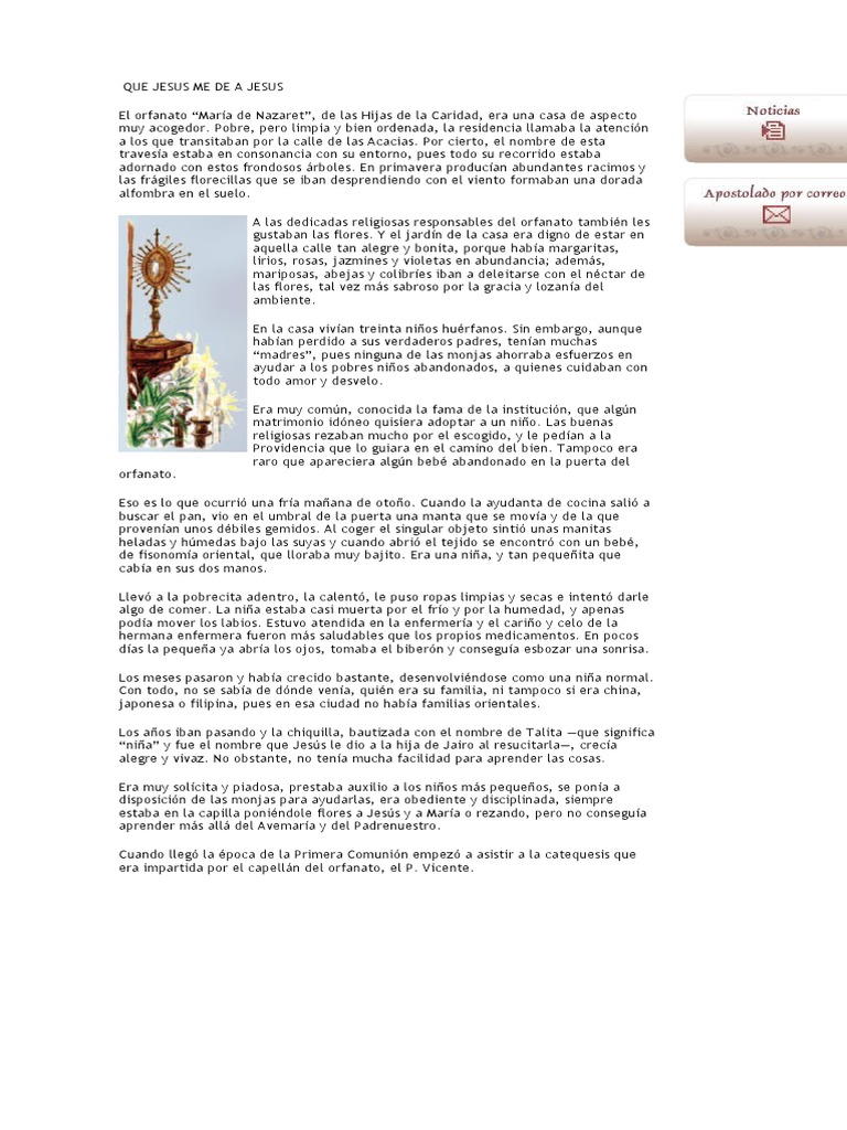 Que Jesus Me de A Jesus | PDF | Jesús