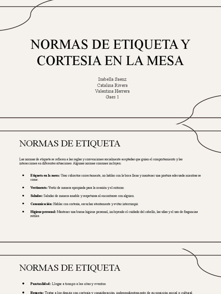 Normas de Cortesia | PDF | Etiqueta | Comunicación humana