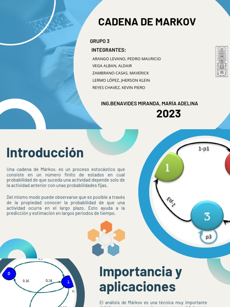 Introducción a Cadenas de Markov | PDF | Cadena Markov | Probabilidad
