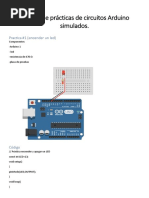 Practica Display Tinkercad | PDF | C ++ | Terminal de computadora