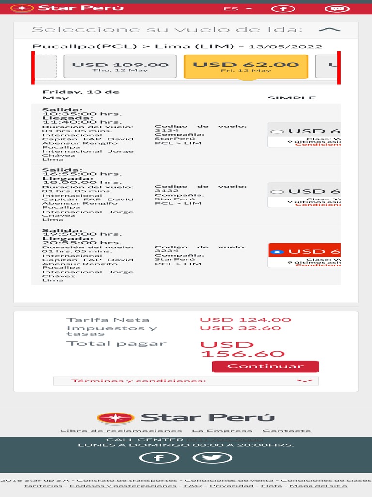 Aerolíneas Star Perú La Aerolínea de Los Peruanos | PDF | aerolíneas ...