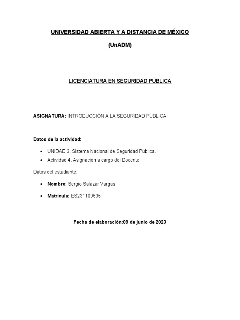 Sisp U3 Adl Version Sesv Pdf