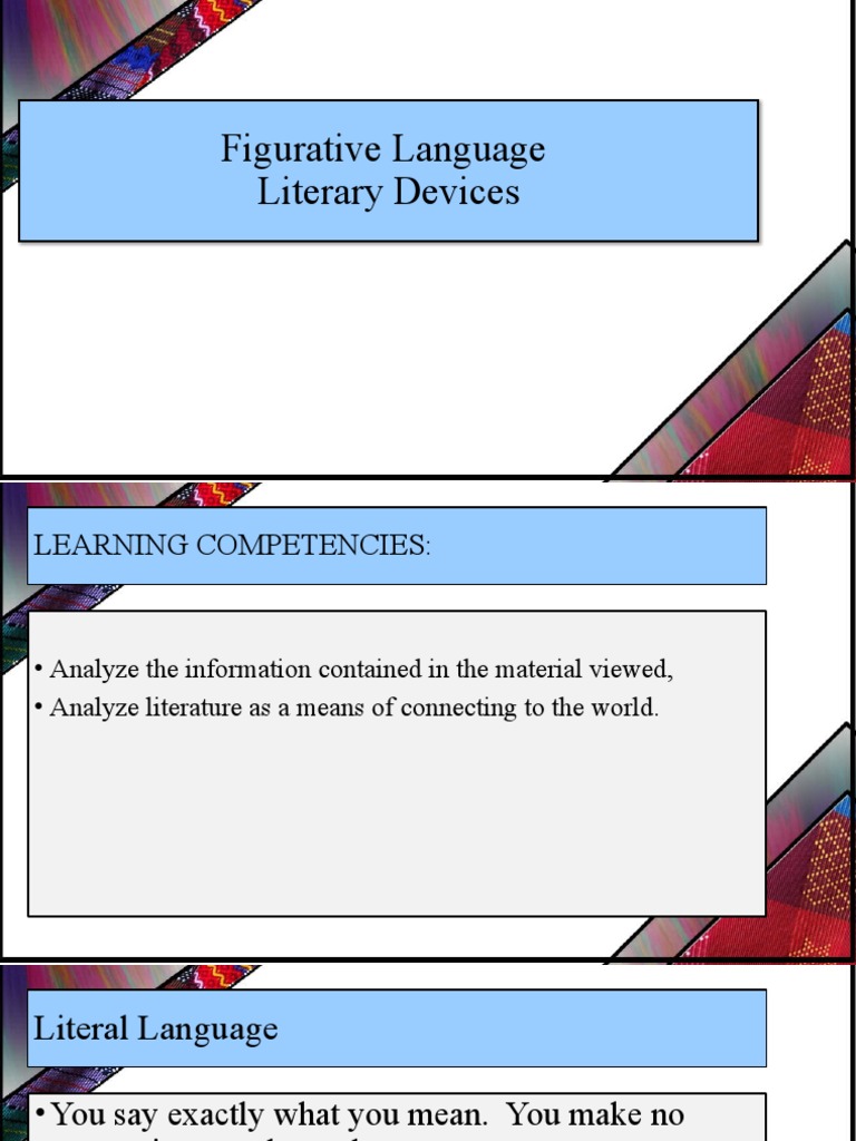 Figurative Language & Literary Devices | PDF | Poetry | Metaphor