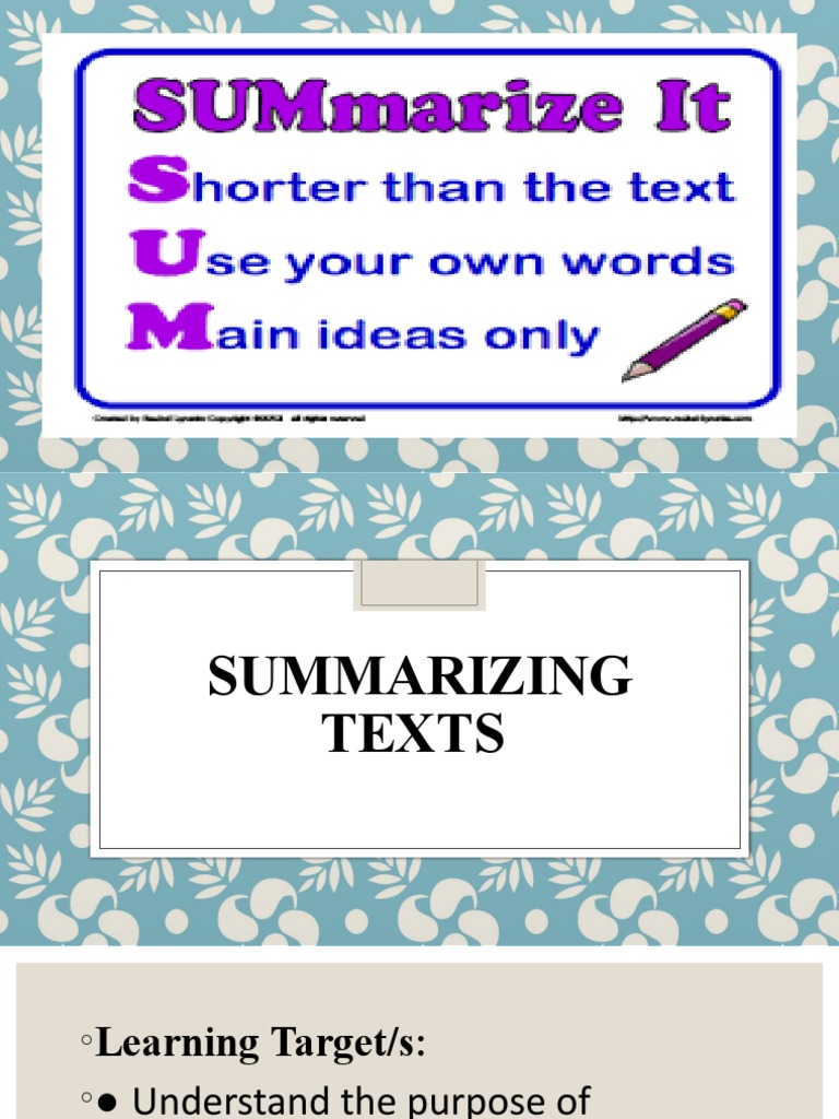 Text Summarization Guide | PDF | Career & Growth