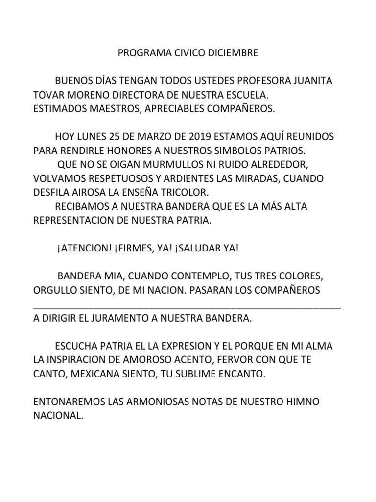 PROGRAMA CIVICO Marzo | PDF | Ciencias sociales