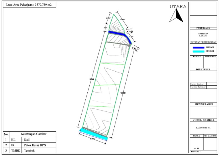Lahan 3 - Layout Timbunan MC Pabrik | PDF