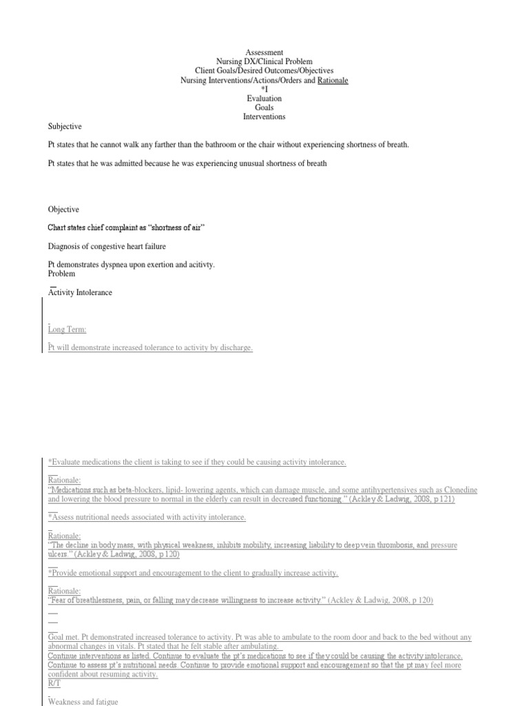 NCP Tahbso | PDF | Hypothermia | Pain