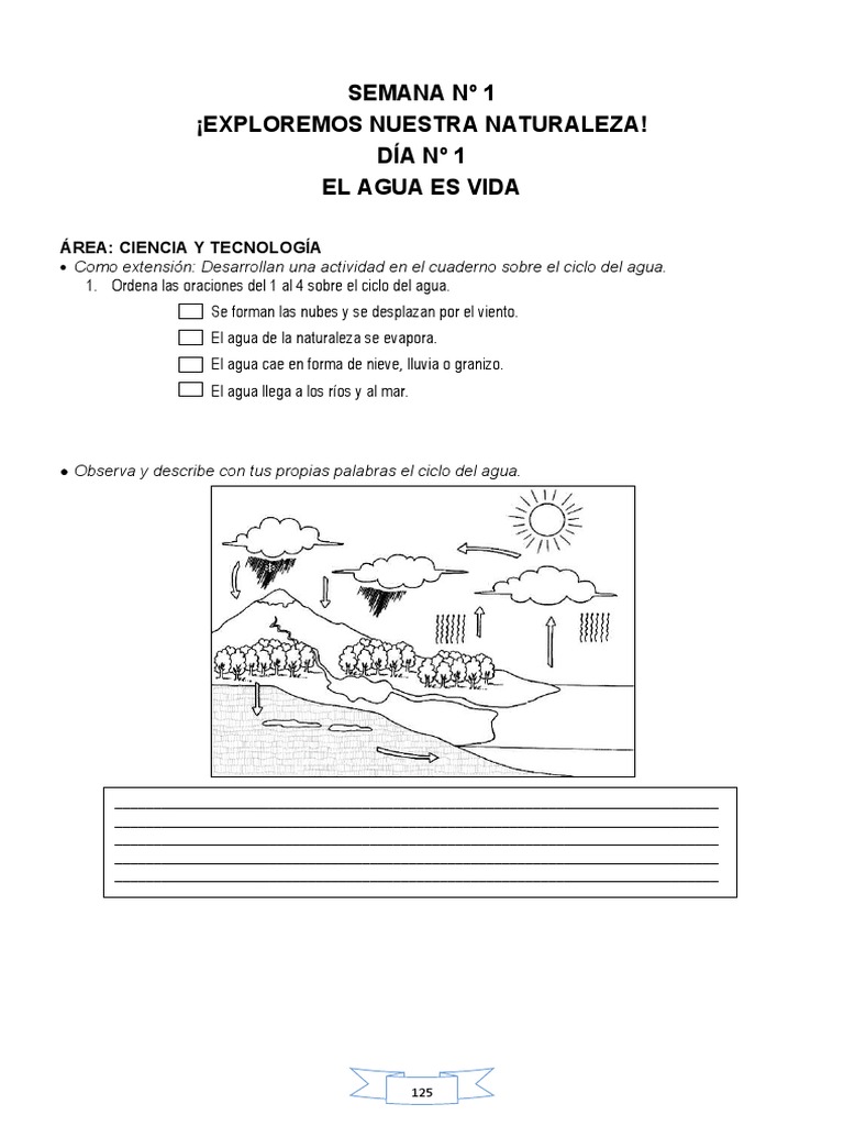 4° Junio - Fichas de Aplicación | PDF | El ciclo del agua | Agua