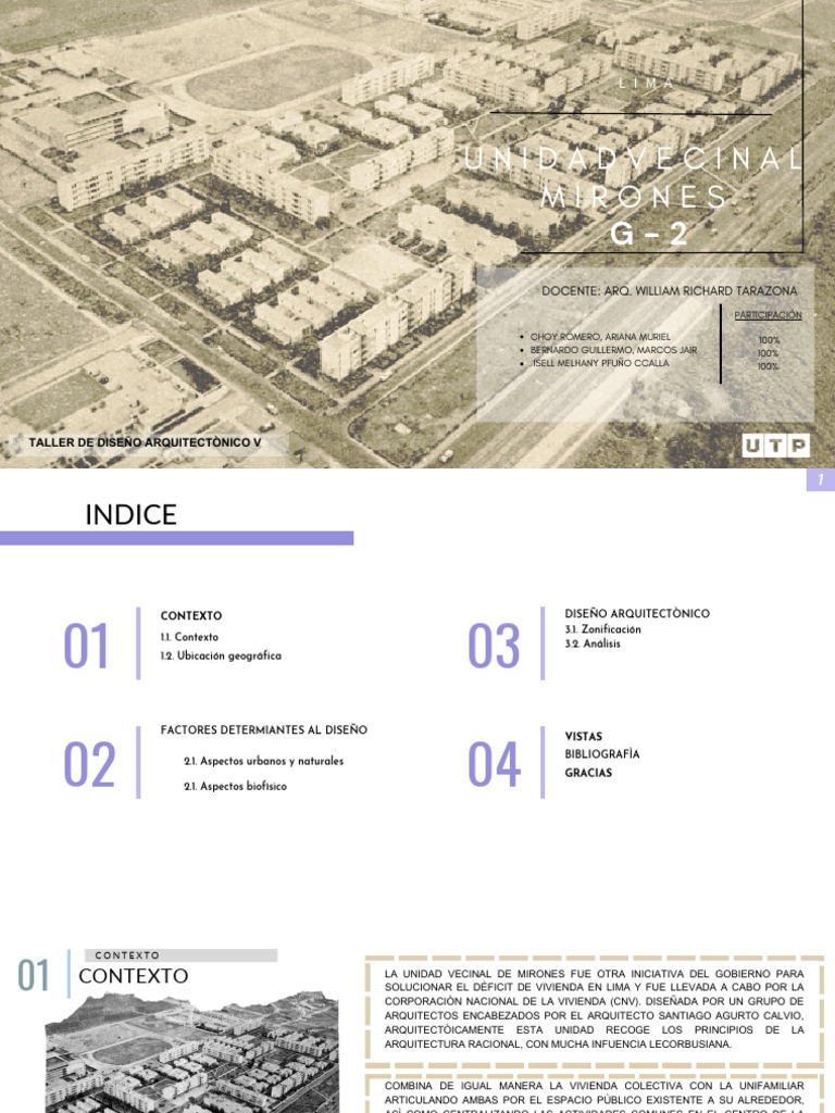 Diseño de la Unidad Vecinal Mirones | PDF | edificio | Lima