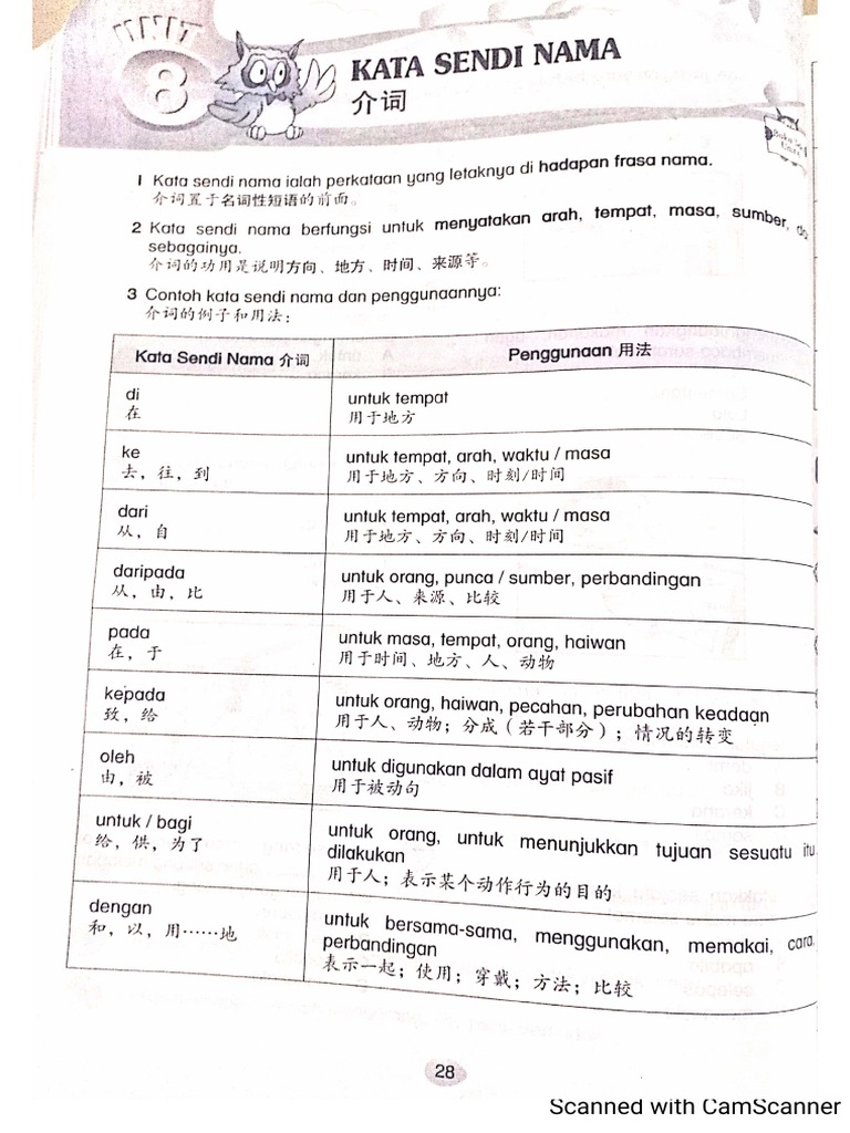 STD 5 BM Kata Sendi Nama | PDF