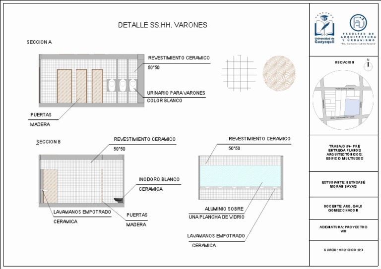 Planos Arquitectónicos: Edificio Multiusos | PDF