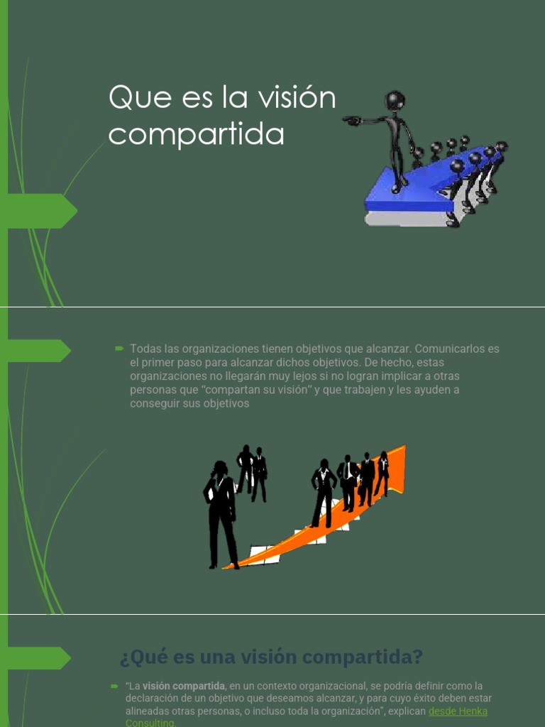 Visión Compartida: Clave Organizacional | PDF | Crecimiento personal y ...