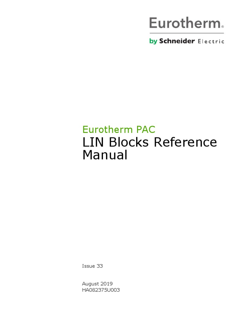 HA082375U003 LIN Blocks Reference Manual | PDF | Databases | Parameter (Computer Programming)