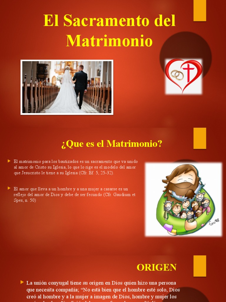El Sacramento Del Matrimonio Tema | PDF | Matrimonio | Divorcio
