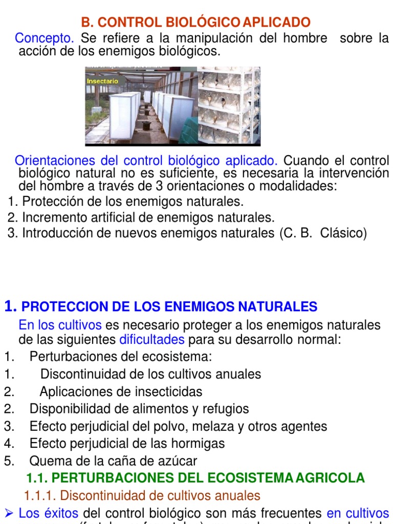 Control Biológico de Plagas: Ejemplos y Métodos | PDF | Control ...