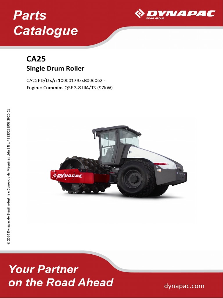 Dynapac CA25PD Parts Manual | PDF | Steering | Truck