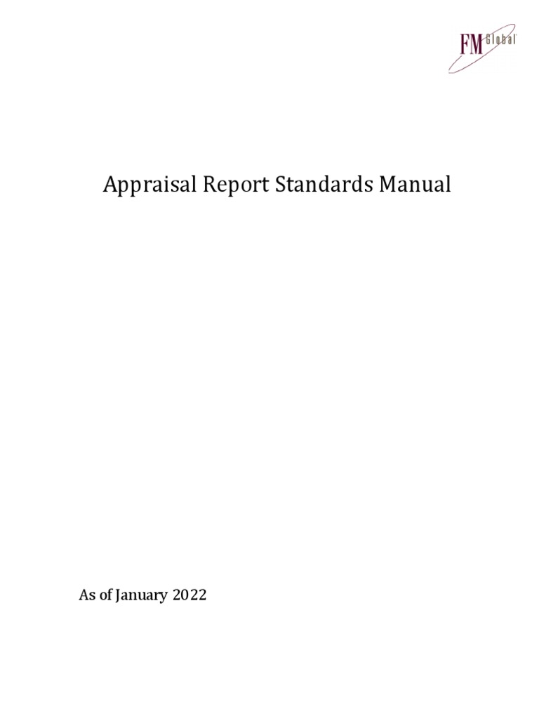 FM Global Appraisal Standards Manual - As of Jan 2022 | PDF | Real ...