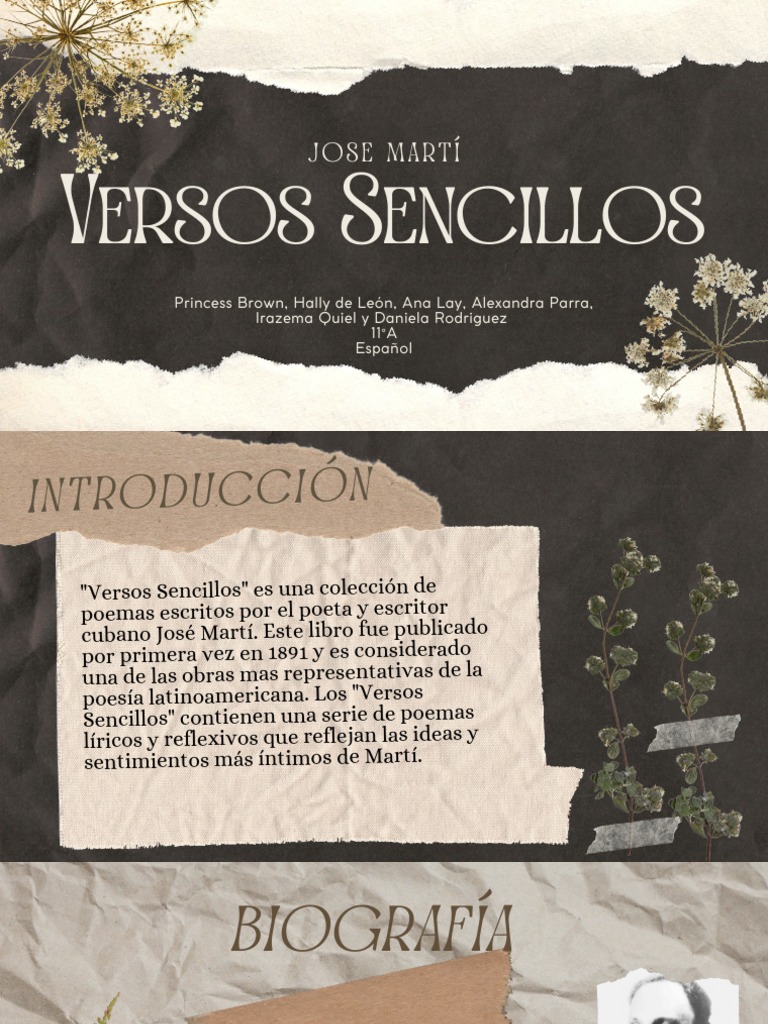 Versos Sencillos | PDF | Lingüística