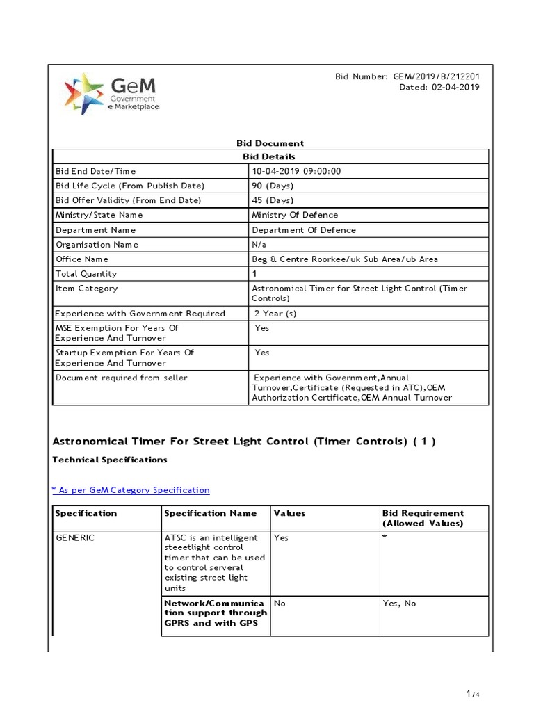 GeM Bidding | PDF | Procurement | Business