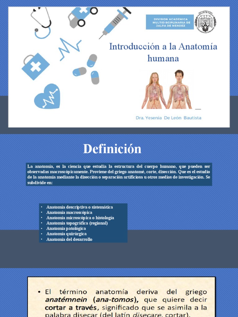 Introduccion A La Anatomia Humana Pdf