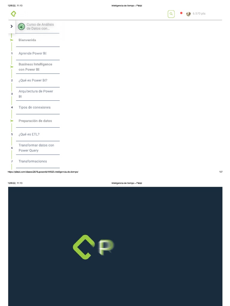 Inteligencia de Tiempo - Platzi | PDF