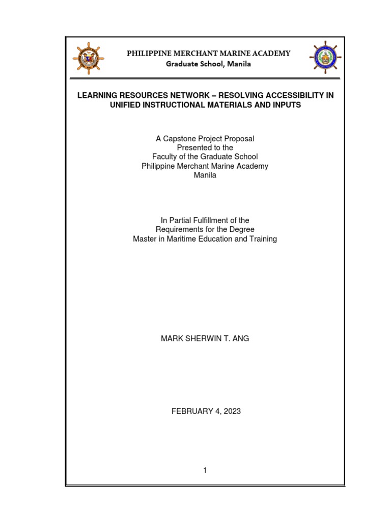 PMMA - CAPSTONE-PROJECT-MARK-ANG Final | PDF | Teachers | Learning