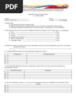 Short Story Analysis Worksheet: Main Characters Description Protagonist ...