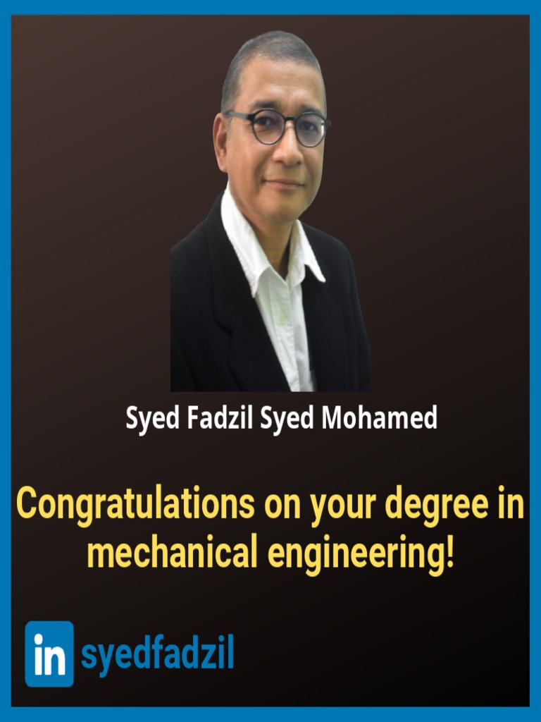 004-Congratulations On Your Degree in Mechanical Engineering! | PDF ...