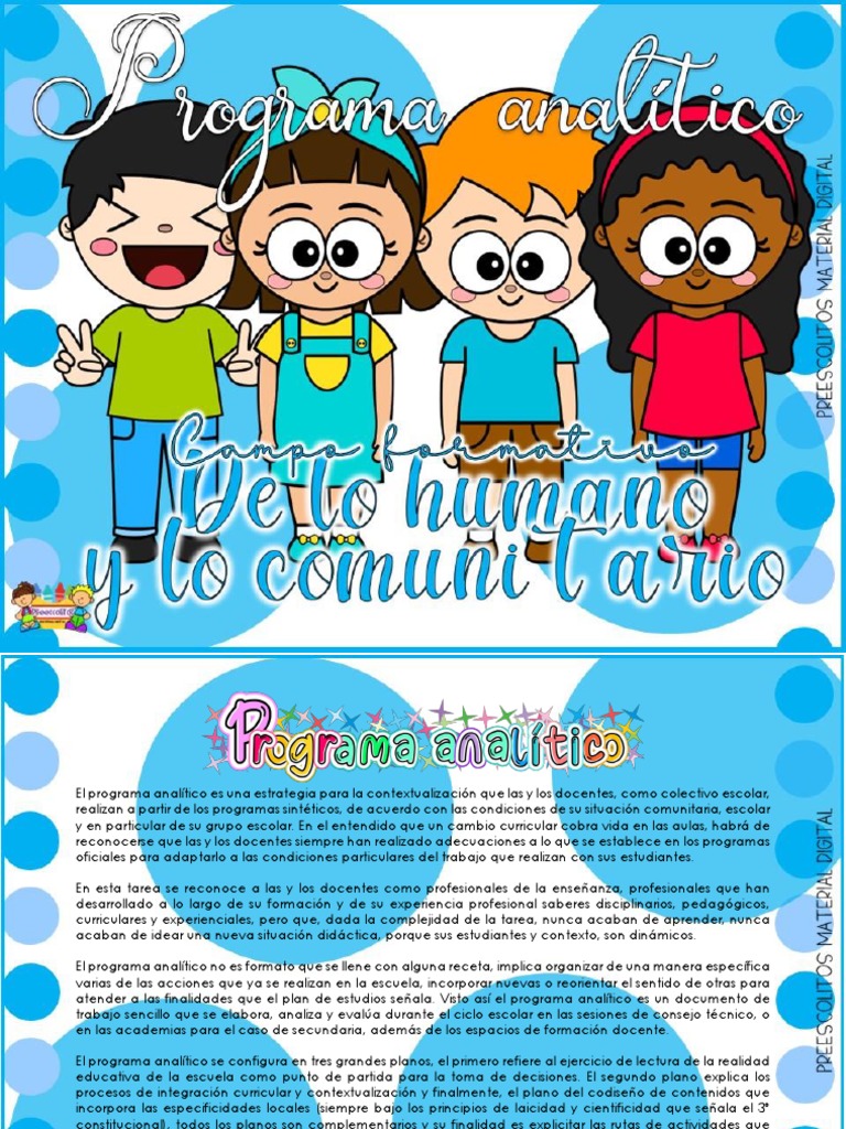 Programa Analitico de Lo Humano y Lo Comunitario | PDF | Enseñando ... Programa Analitico de Lo Humano y Lo Comunitario | PDF | Enseñando ...