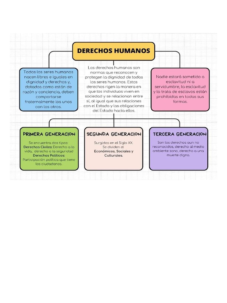 Derechos Humanos y Su Clasificacion | PDF